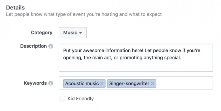 Using Facebook Events to Promote Your Band's Shows — AudioTheme