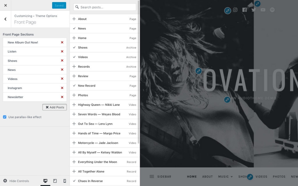 Ovation — WordPress Music Themes by AudioTheme